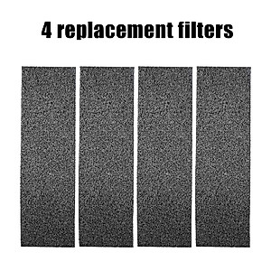 Hoypeyfiy 2Packs FLT4825 Filter B with 4 Carbon Pre-Filters Replacement for GermGuardian AC4300BPTCA, AC4900CA, AC4825, AC4825DLX, AC4850PT, CDAP4500BCA, CDAP4500WCA