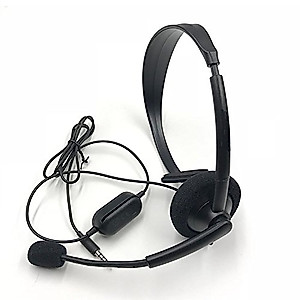 Replacement Black Wired Chat Chatting Gamer Headset Headphone with Mic Microphone for Xbox One Slim Xbox One S