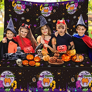 3 Pack Halloween Hocus Pocus Tablecloth, I Smell Children Halloween Table Cloth Witch Disposable Rectangular Platstic Table Covers for Halloween Party Decorations Table Decor Supplies, 108 x 54 Inch