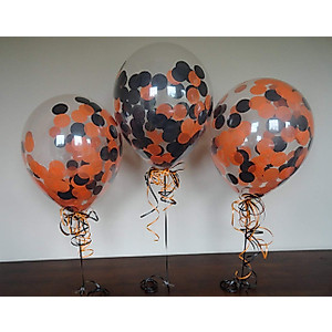 Black Confetti 1 inch Biodegradable Confetti Filled Balloons or Table Party Decoration 5000 pcs