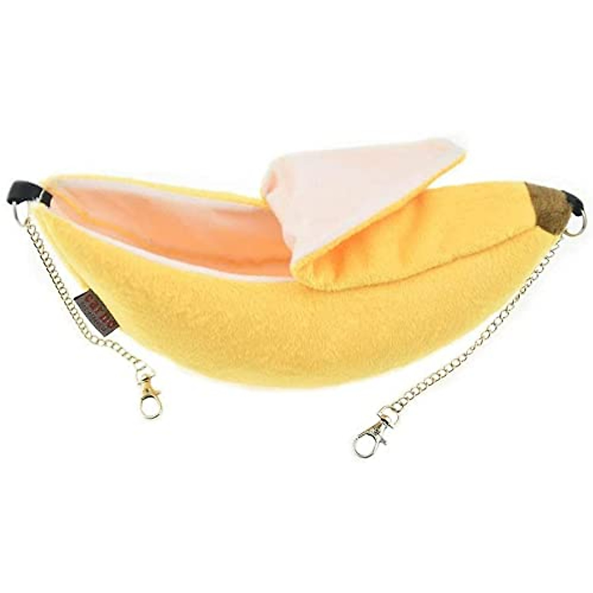 WNZQK Banana Bed for Hamster Small Animals House Pet Hammock Dutch Pig Hedgehog Rat Guinea Habitat Chinchilla Sugar Glider Hamster Accessories Toys Outfits(Small 8 Inch)