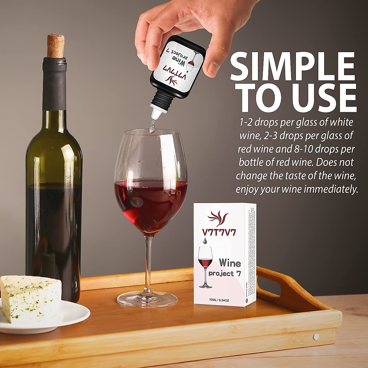 V7T7V7 Wine Sulfite Filter To Remove Sulfite And Histamine, Eliminate Headaches, Reduce Wine Allergies