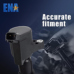 ENA Set of 8 Curved Boot Ignition Coil Pack Compatible with Ford Lincoln Mercury 4.6L 5.4L V8 Replacement for DG508 C1454 C1417 FD503 1L2U12029AA I2LU-12A388-AA C1417 DG473 DG481 DG491