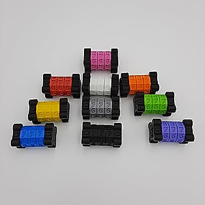 HERO Creations Life Counter 3 Rings Black Ends Magic The Gathering - RPG - Gloomhaven - Board Gaming (Green/Black)