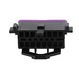 X AUTOHAUX OBD2 Diagnostic Connector Female Socket W/16 Terminal for VW for Audi for Skoda