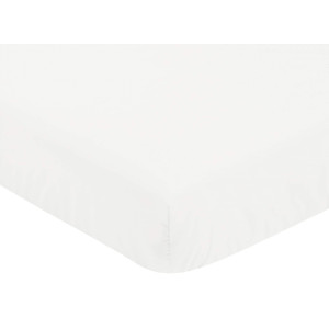 Sweet Jojo Designs Solid Ivory Boy Girl Fitted Crib Sheet Baby Toddler Bed Nursery - Gender Neutral Cream Beige Off White Color for Boho Bohemian Woodland Farmhouse Botanical Floral Linen Collection