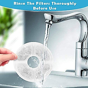 PK.ZTopia 12-Pack Cat Water Fountain Filters, Replacement Filters Cat Fountain, Pet Fountain Filters for 84oz/2.5L Automatic Pet Fountain Cat Water Fountain Dog Water Dispenser