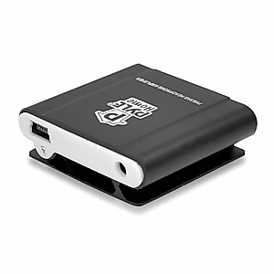 Pyle Home Bass Boosting Portable Headphone Amplifier-Mini Headphone Booster w/ Volume Adjustment, Rechargeable Battery, Metal Casing, USB/Stereo Cables, Works w/ iPod, MP3, Laptop, Mobile Phone PHE5AB