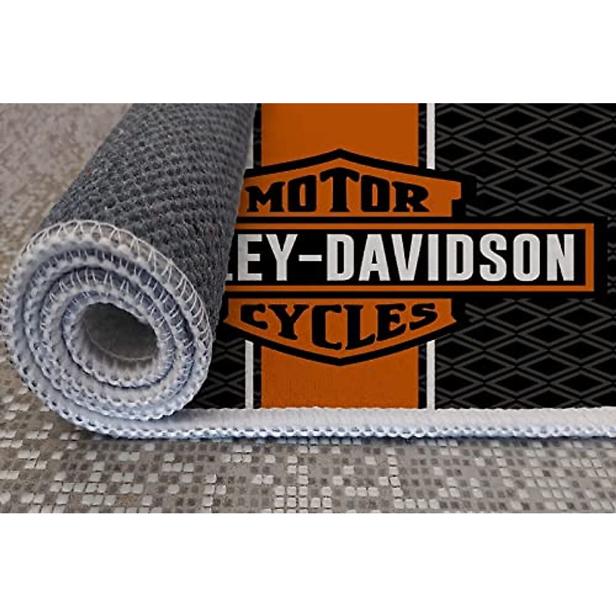 Motorcycle Rug, American Legend Motor Cycle Rug, American Motor Area Rug, Motor Cycle Lovers Rug peb20 (1.6x1.9 feet-50x60cm)