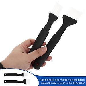 Tofficu 4pcs Nylon Pastry Brushes,Great for BBQ Meat, Cakes Pastries,Heatproof, Flexible