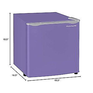 Frigidaire EFR115-PURPLE 1.6 Cu Ft Compact Fridge for Office, Dorm Room, Mancave or RV, Purple