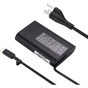 Dell 65W Laptop Charger USB C Type C AC Adapter for Dell Latitude 5520 5420 7420 7400 7320 7275 Chromebook 11 3100 Inspiron 13 7390 2-in-1 XPS 13 9360 9370 9Q33 Supplied with Power Cord