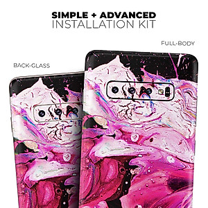 DesignSkinz Liquid Abstract Paint V5 Protective Vinyl Decal Wrap Skin Cover Compatible with The Samsung Galaxy S20 (Screen Trim & Back Glass Skin)