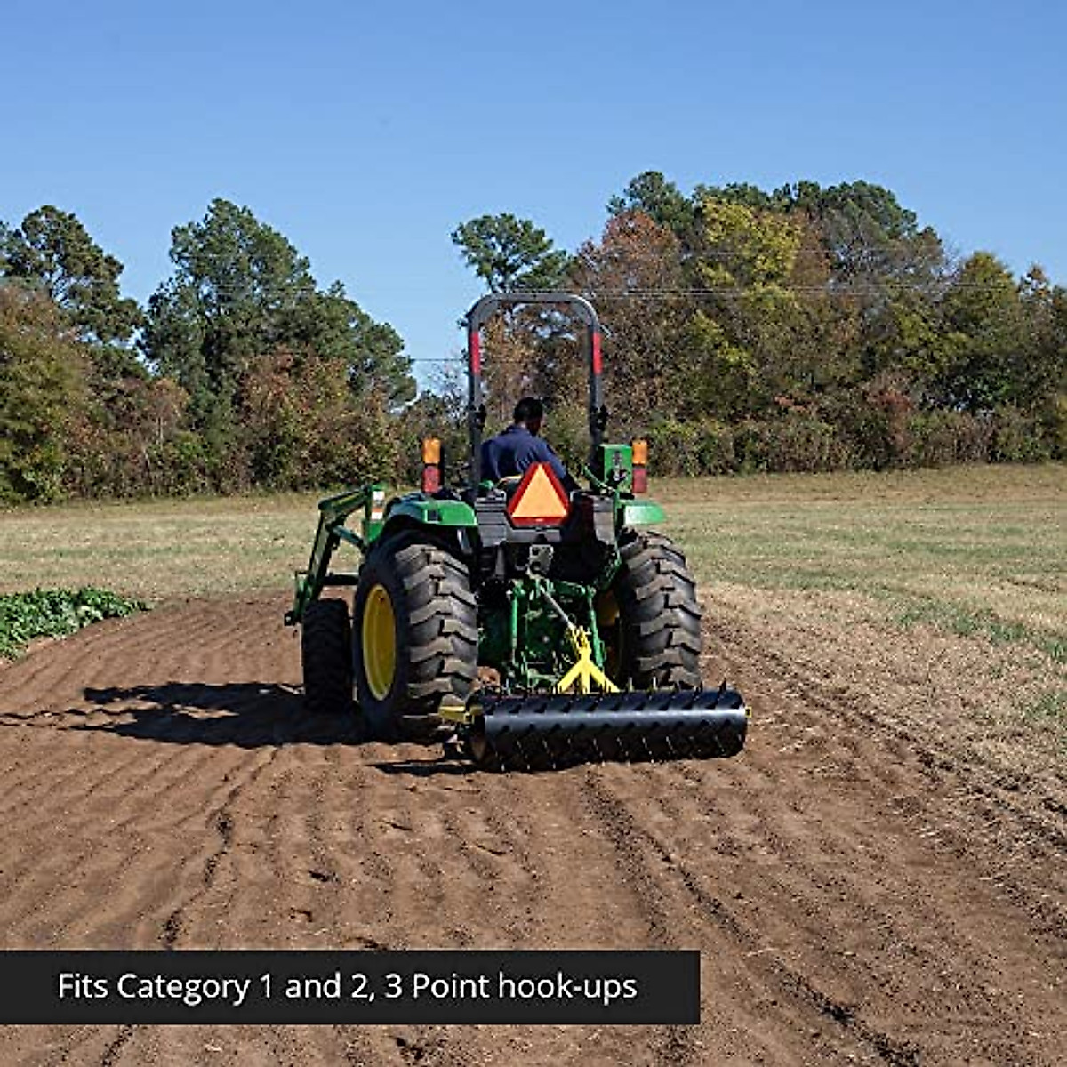 BOTARO Titan Attachments 5 FT Drum Spike Aerator Category 1 and 2, 3 Point