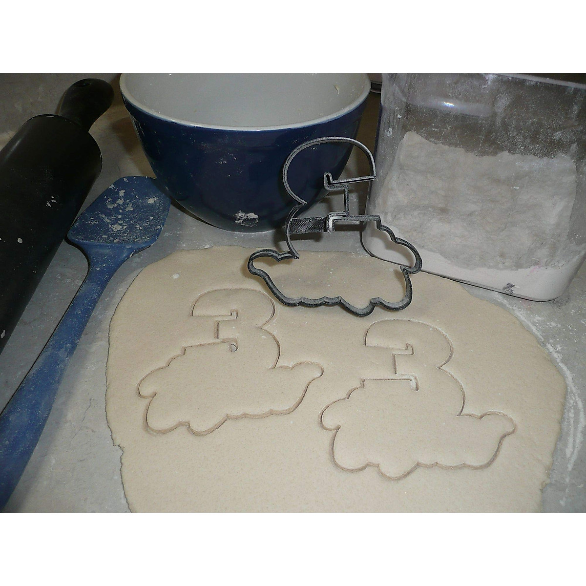 FANCY NUMBER THREE 3 WITH WORD OUTLINE BIRTHDAY ANNIVERSARY COOKIE CUTTER MADE IN USA PR3003