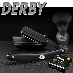 Derby Premium Single Edge Razor Blades, Razor Blades, Single Edge, Ultra Sharp, Chromium - Ceramic - Platinum - Tungsten and Polymer Coated Edges (1)