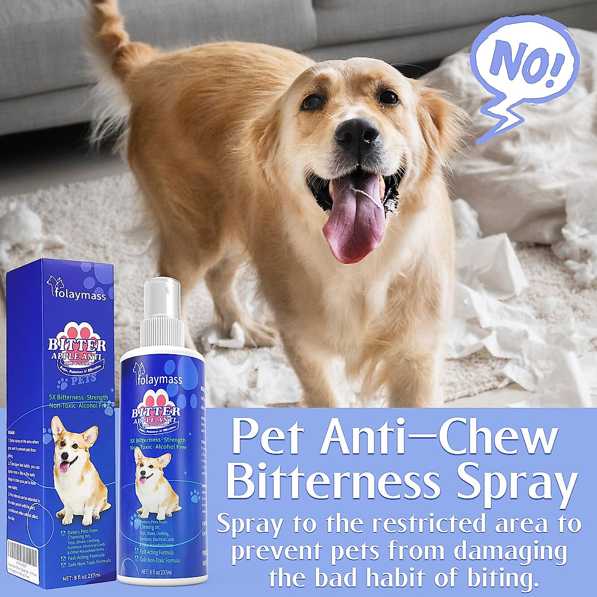 No Chew Spray for Dogs & Cats,