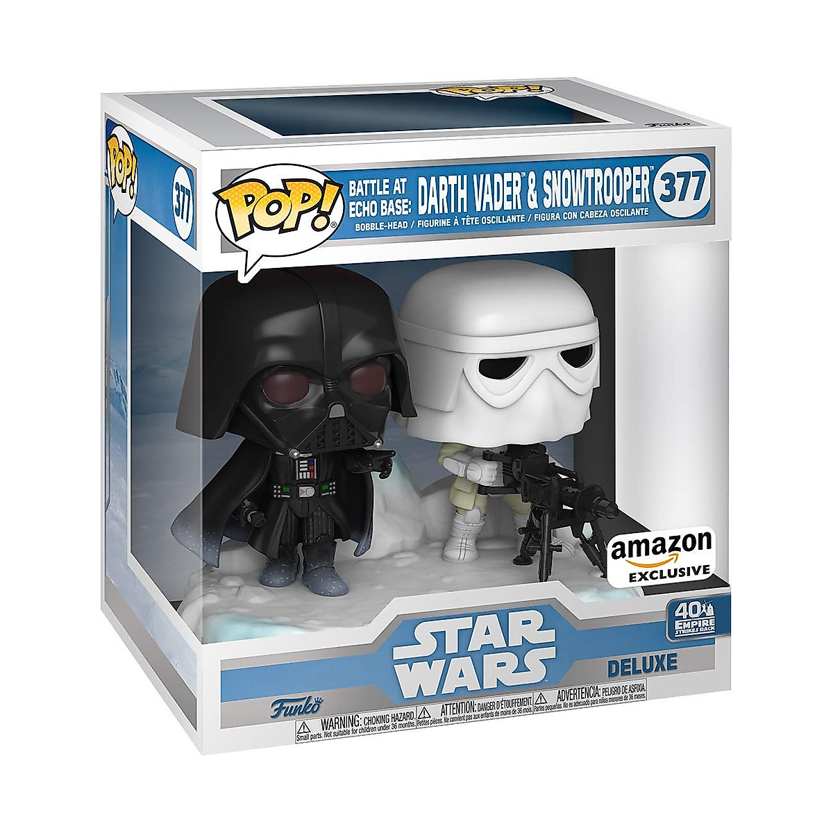 POP Funko Deluxe Star Wars: Battle at Echo Base Series - Darth Vader and Snowtrooper, Amazon Exclusive, Figure 6 of 6