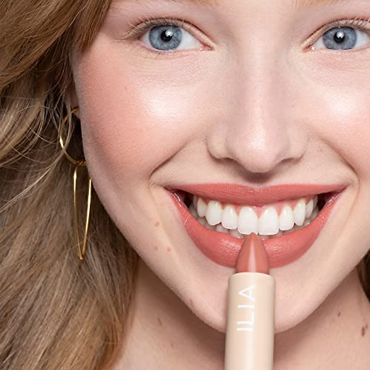 ILIA - Color Block Lipstick | Non-Toxic, Vegan, Cruelty-Free, Clean Makeup (Amberlight (French Nude With Neutral Undertones))