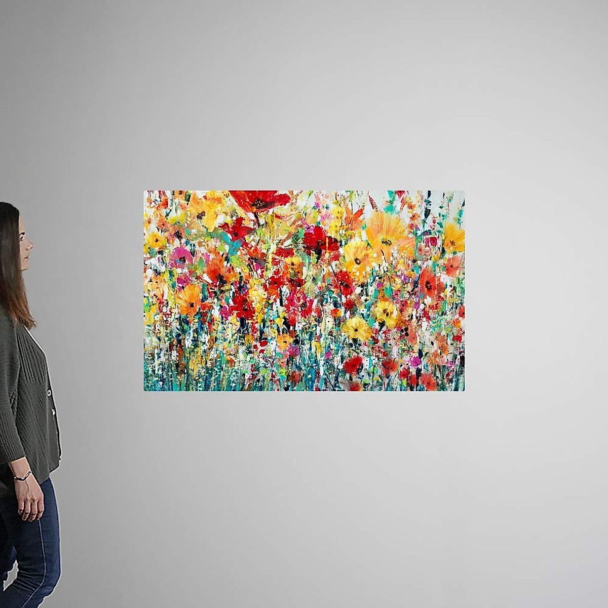 GREATBIGCANVAS Bright and Bold Flowers by Tim O’Toole Unframed Poster Print