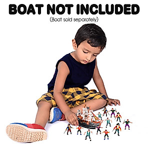 ArtCreativity Pirate Action Figures- Pack of 12- Legendary Plastic Figures in Assorted Poses - Fun Pirate Party Favor and Prize - Excellent Birthday Gift Idea for Boys and Girls Kids Ages 5+