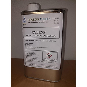 UniClean America Xylene - (dimethylbenzene) Xylol - HIGH Purity - Made in USA - 1 Liter / 34 fl oz