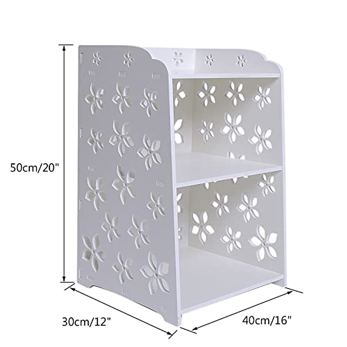 HIGOH Bedside Table Home Bedroom Bedside Cabinet lockers Shelf Drawer Wood Plastic Bedside Cabinet