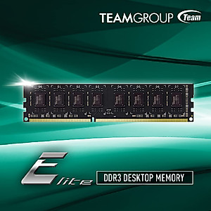 TEAMGROUP Elite DDR3 16GB Kit (2x8GB) 1600MHz (PC3-12800) CL11 Unbuffered Non-ECC 1.5V UDIMM 240 Pin PC Computer Desktop Memory Module Ram Upgrade - TED316G1600C11DC01