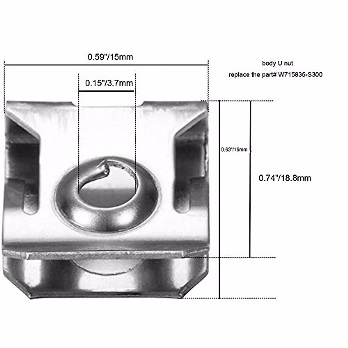 Flow.month 10 Sets Fender Liner Engine Cover Splash Shield T30 Torx Screws Clip Set Fit for Ford Focus Escape Explorer, Replacement for The Part# W702413-S307 W715835-S300 W702438-S300