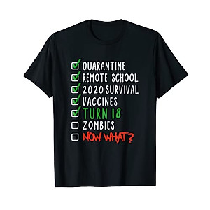 Funny 18th Birthday Gift I 18 Years I 2003 2021 I Quarantine T-Shirt