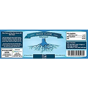 Quick Clone Gel - Most Advanced Cloning Gel for Faster, Healthier, Stronger Rooting Clones. (75mL)