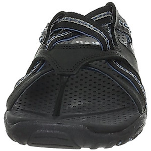 Skechers Women's Reggae-Soundstage Thong Sandal,Black,8 M US