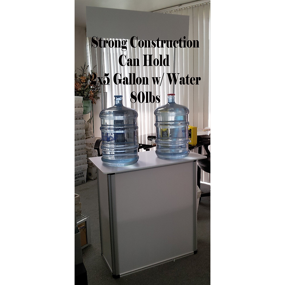 Premium Promotion Counter Table Kiosk Aluminum Frame Display Supermarket Demo Trade Show Exhibition Displayo Pop up Booth