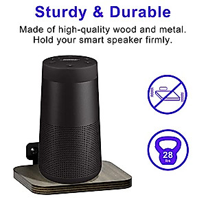 Speaker Shelf Wall Mount Stand for JBL Flip 6, Flip 5, Flip 4, Clip 4, Clip 3, Go 3, Go 2, for Bose SoundLink Color II, Revolve Series II, Speaker Shelf for JBL, Bose Space-Saving Mount (Pack of 2)