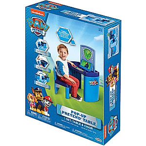 Paw Patrol Pop-Up Pretend Activity Table Set with One Chair