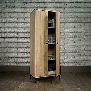 Sauder North Avenue Storage Cabinet, L: 23.47" x W: 15.55" x H: 60.04", Charter Oak Finish