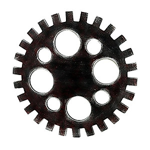 Homyl 40cm Antique Industrial Wooden Round Steampunk Gear Wall Hanging for Home Garden Coffee Shop Bar Pub Art Decor - 3#