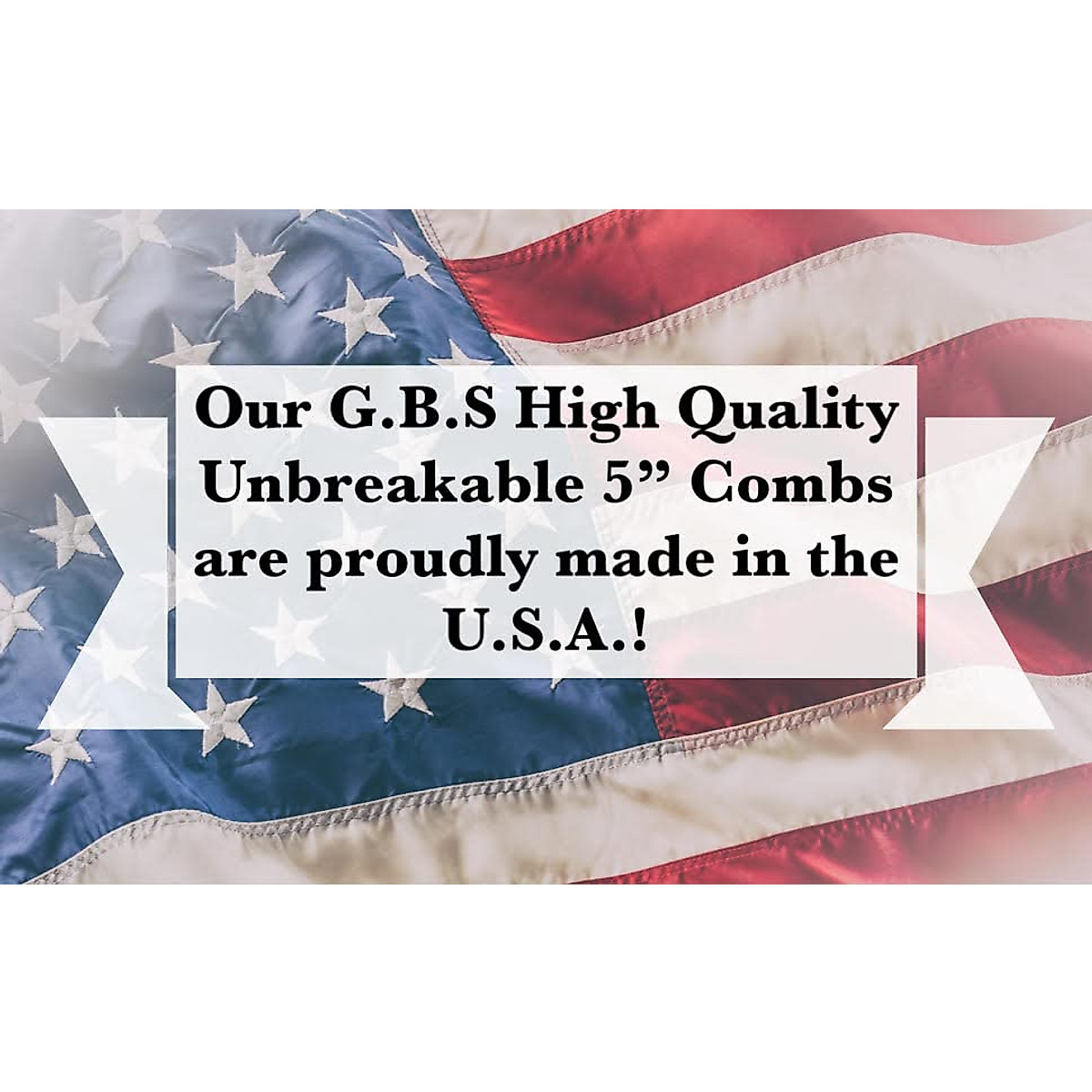 G.B.S (5 Pack) Pocket Comb Black Unbreakable Round Teeth Course Fine Pocket Beard & Mustache Combs for Men's Hair | Sideburns Travel-Friendly Symmetry, Friendly Birthday Gifts