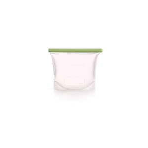 Lekue Silicone airtight Storage, 1000ml/4.25cups Reusable Food Bag, 4.25 cups, frost