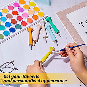 Jetec Wooden Shaker Peg Wood Screw-on Shaker Pegs 2.9 Inch Long Unfinished Wood Shaker Racks for Hanging Clothes Hats Towel and More DIY Paint Color (40 Pieces)