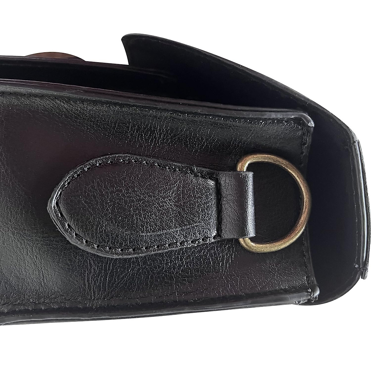 Duwseal Unisex Wednesday Addams Backpack Wednesday school bag Black Leather Adjustable Backpack (Wednesday, onesize)