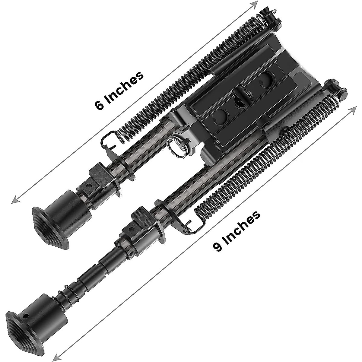 CVLIFE Bipod, Carbon Fiber Bipod for Rifle with Picatinny Adapter 6-9 Inches Bipod
