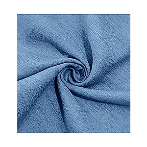 Women Denim Shirt Dresses Short Sleeve Distressed Jean Dress Button Down Casual Tunic Tops Blue XXL