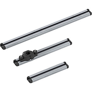 RAILBLAZA Aluminum Boat Gunnel Track Rail System (20 in), Compatible with Crestliner, Lund, Lowe, G3 and More