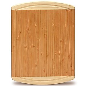 GREENER CHEF 12 Inch Small Cutting Board with Lifetime Replacements, Bamboo Cutting Boards for Kitchen, Butcher Block, Mini Wooden Chopping Board for Meat, Veggies, Non Toxic Charcuterie Board