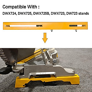 Miter Saw Mounting Brackets N087371 DW7231 use for Dewalt's DW723, DWX723, DWX724, and DWX725 DWX725B Heavy Duty Miter Saw. (2 pack) Yellow, Large