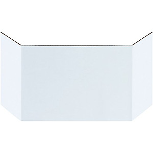 Aviditi Corrugated Cardboard Bin Dividers, 6", White, Case of 100, For Warehouse, Garage and Home Organization