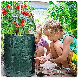 Organic Compost Bags Kitchen Garden Bag for Kitchen Garden Yard Organic Bag Waste Bin Yard Waste Bins 2Pcs 30 * 35cm
