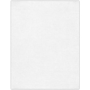 LUXPaper 8.5" x 11" Cardstock | Letter Size | White Linen | 100lb. Cover (183lb. Text) | 50 Qty