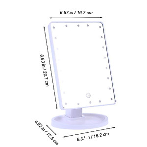 FQYYDD Illuminated Makeup Mirror Led Touchscreen Lighting Makeup Mirrors Are Light-Adjustable